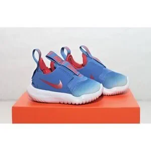 Nike | Shoes | Nike Flex Runner Td Toddler Blue Red Slip On Sneakers ...
